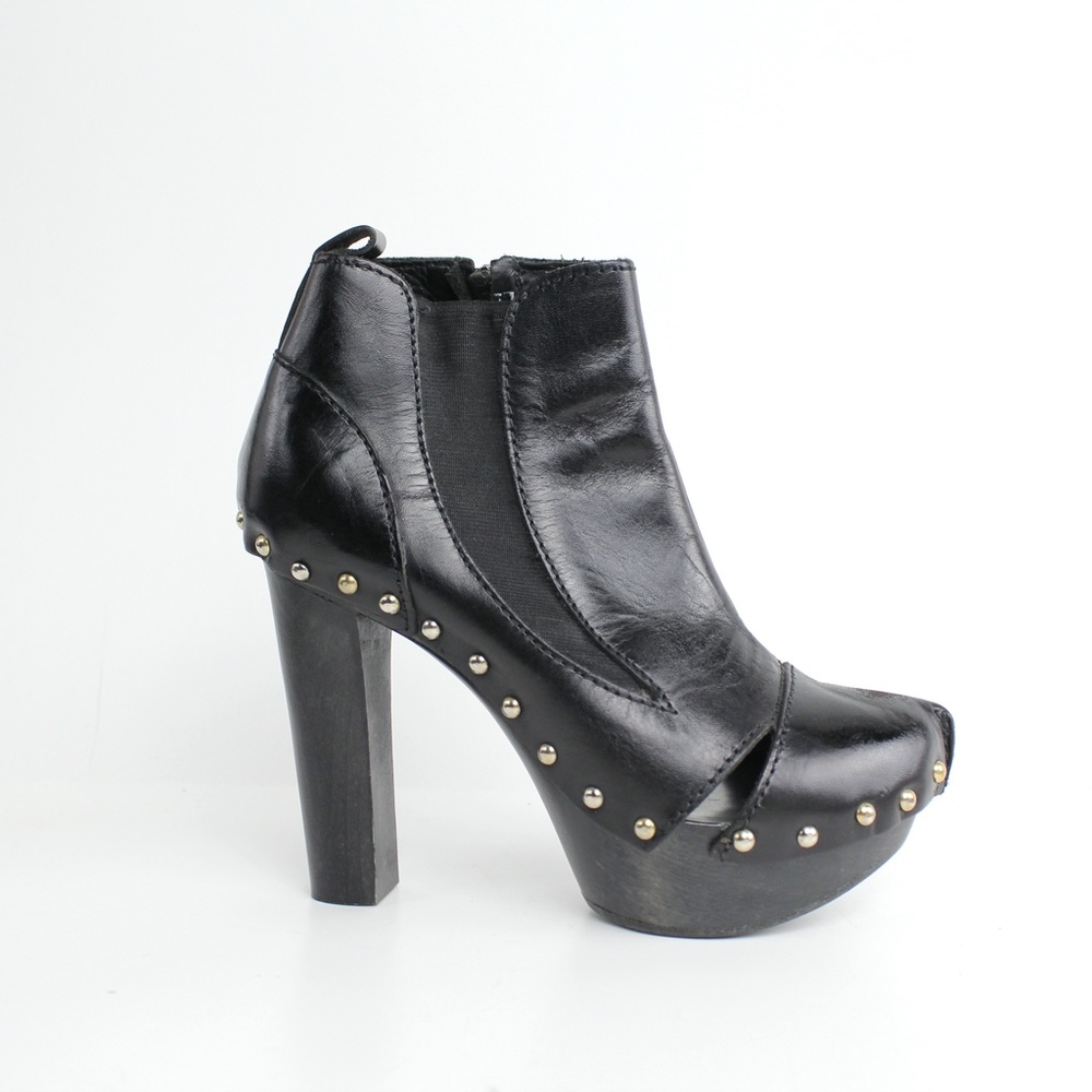 Georgina Goodman Leather Chunky Platform High Heel Sh… - Gem